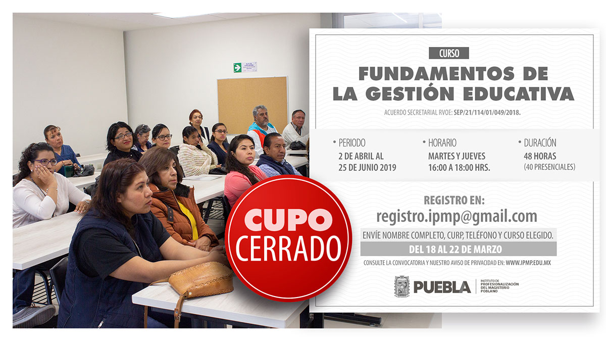 Instituto de Profesionalización del Magisterio Poblano - Inicio